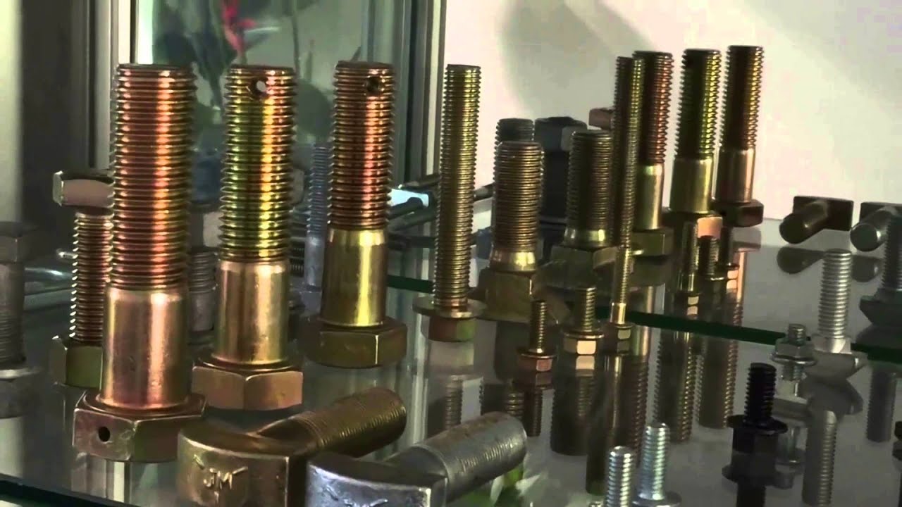 Perno hexagonal flange de óxido negro y zincado - YouTube