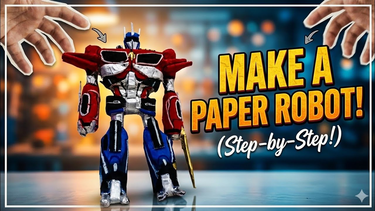 How To make Paper Optimus prime(Transformer) Model🔥🔥 - YouTube