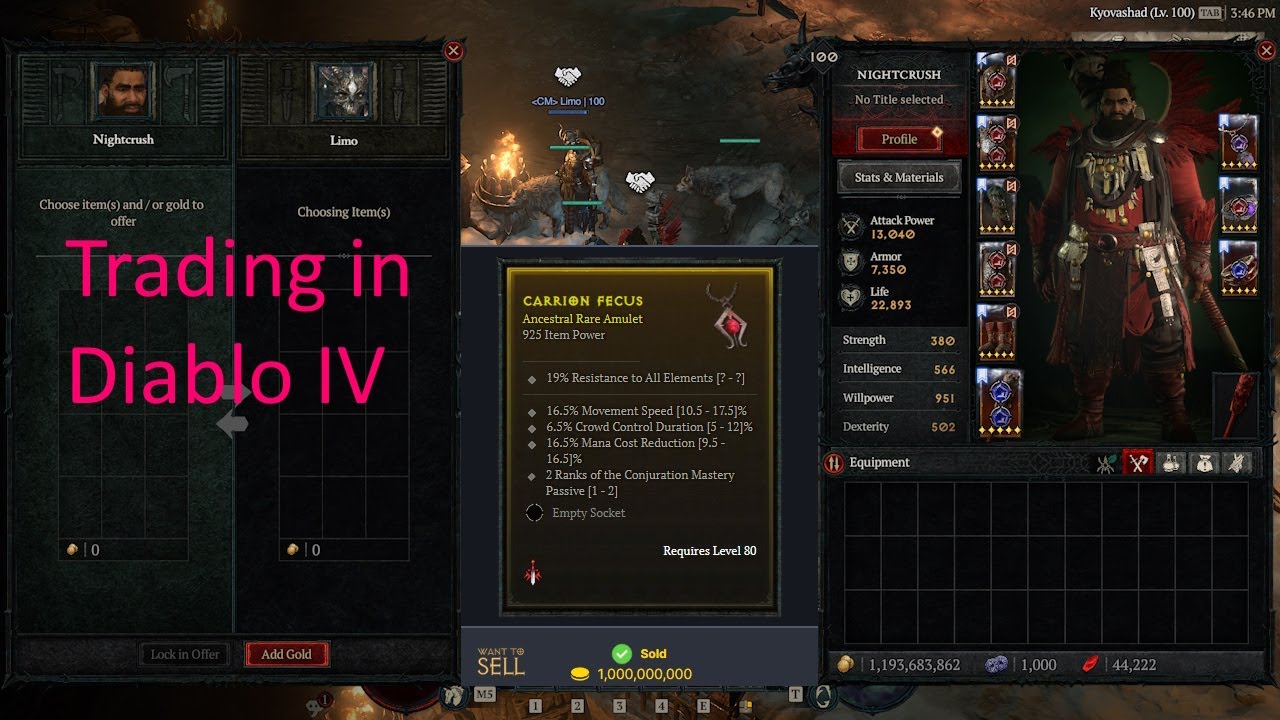 Das handeln mit Spielern (traden) in Diablo IV - Diablo.Trade - YouTube