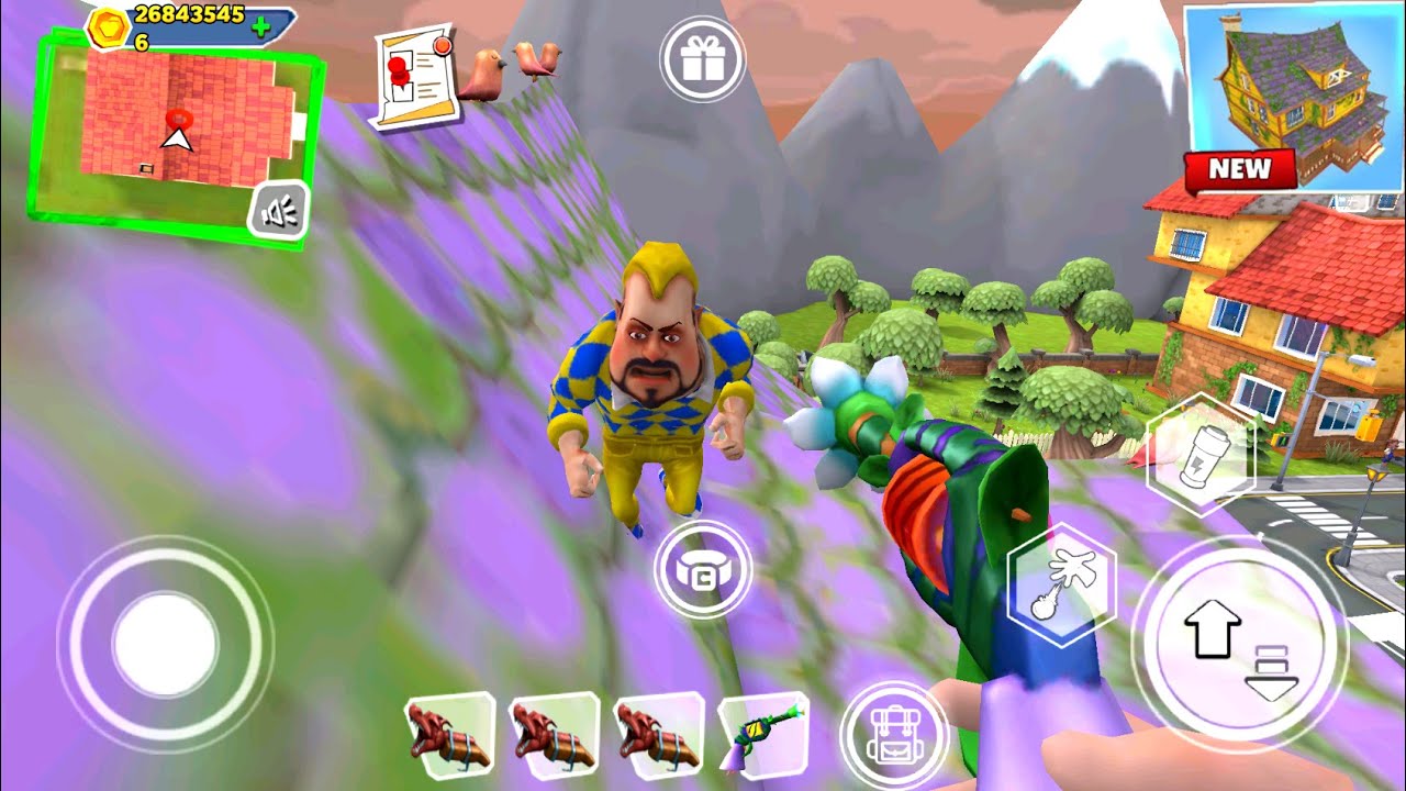 Dark Riddle Version 15.1.0 New House ( Mod Skin YELLOW-BLUE ) Part 137 ...