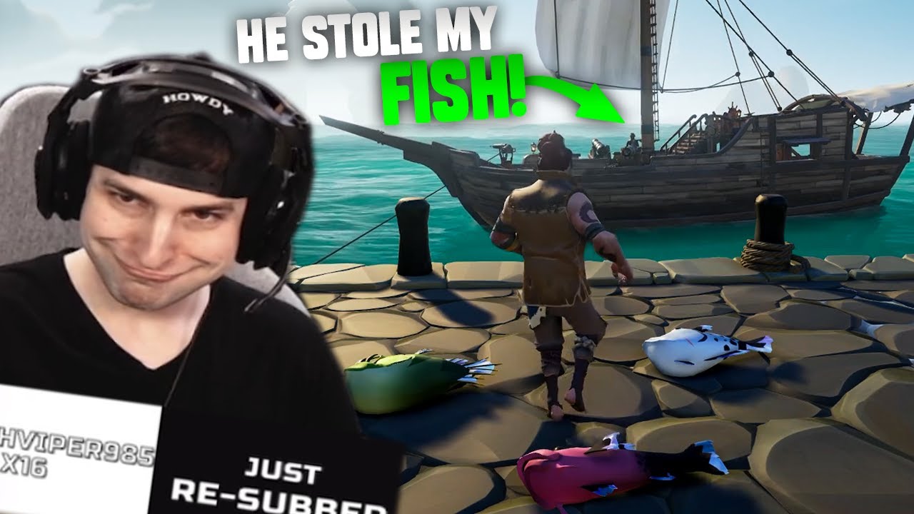 STEALING RARE FISH IN SEA OF THIEVES! - YouTube