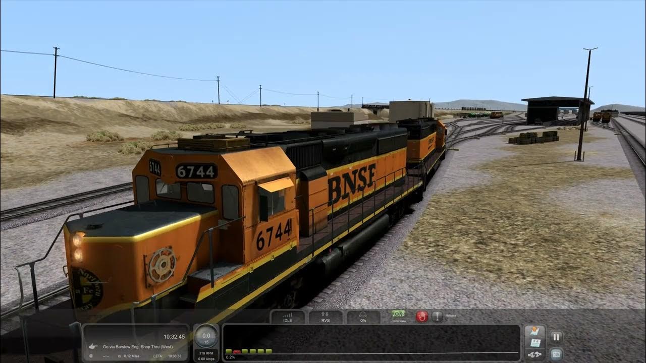Train Simulator Classic - [EMD SD40-2] - Yard Work (Barstow) Part 2 - 4K UHD - YouTube
