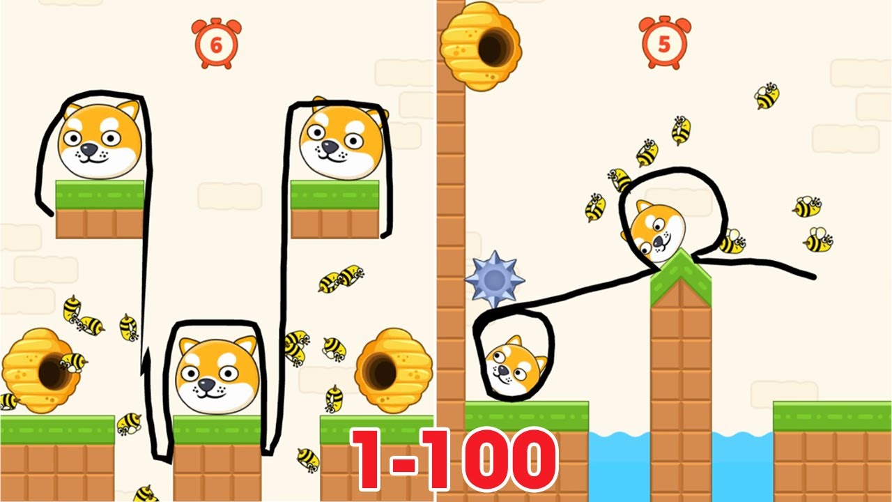 Save The Dog Gameplay Walkthrough Android iOS Level 1-100 - YouTube