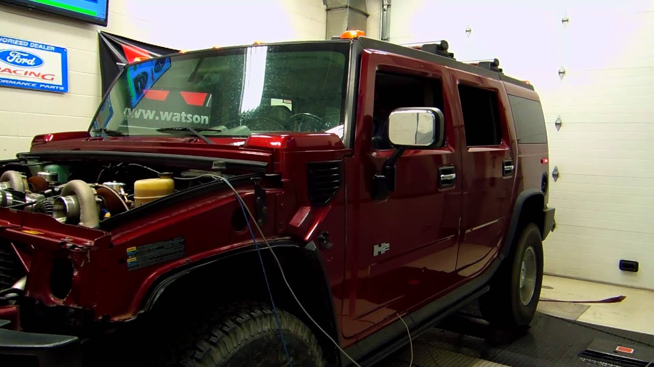 Dyno Tuning Hummer - 2003 H2 Twin Turbo 6.0 - YouTube