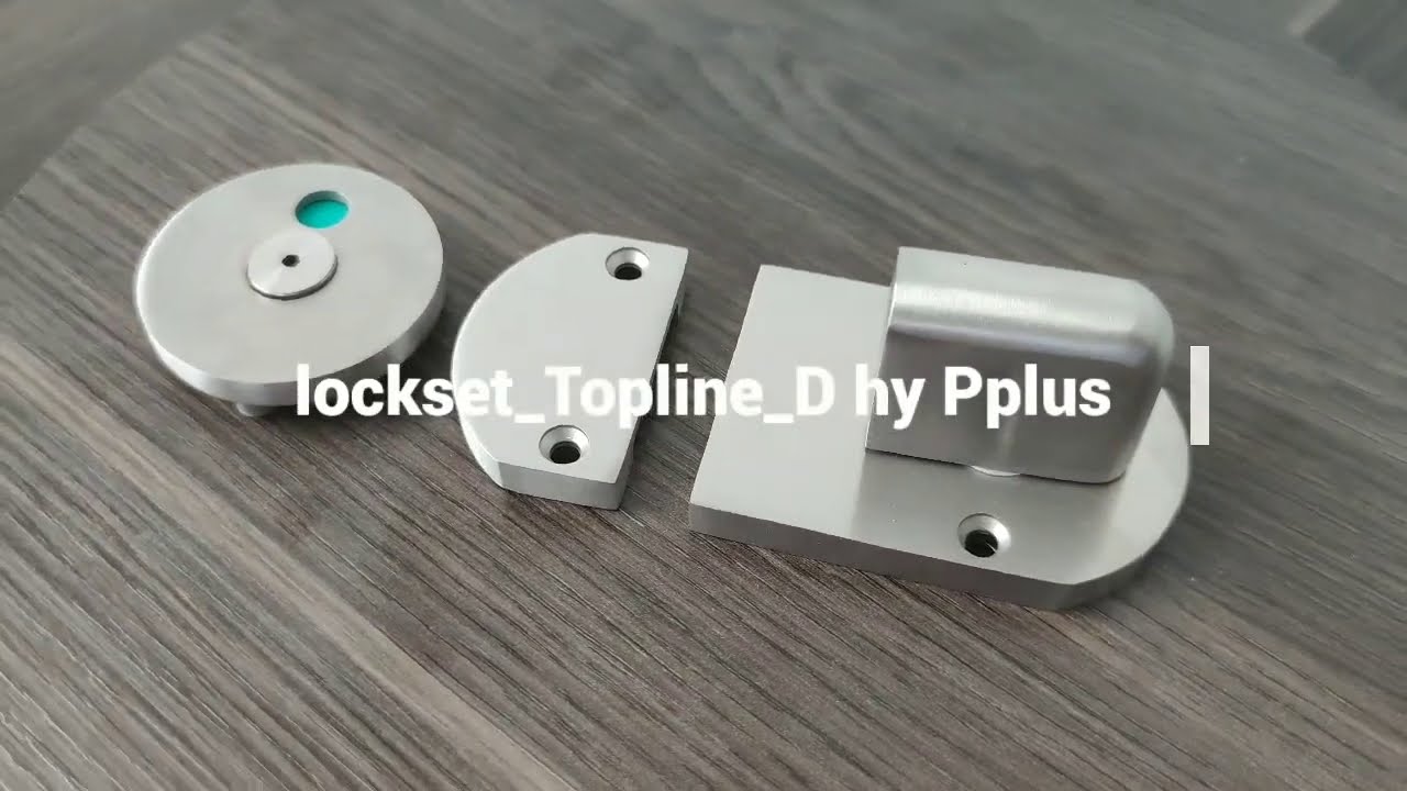 Topline_D lockset Toilet cubicle hardware - YouTube