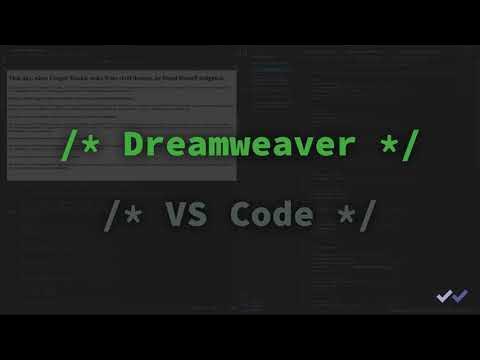 Commenting your Code in Dreamweaver vs Visual Studio Code - YouTube