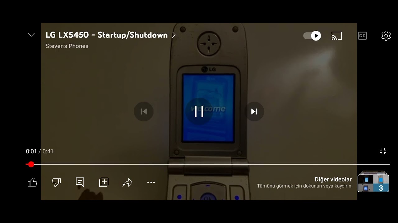 LG LX5450 Startup and Shutdown - YouTube