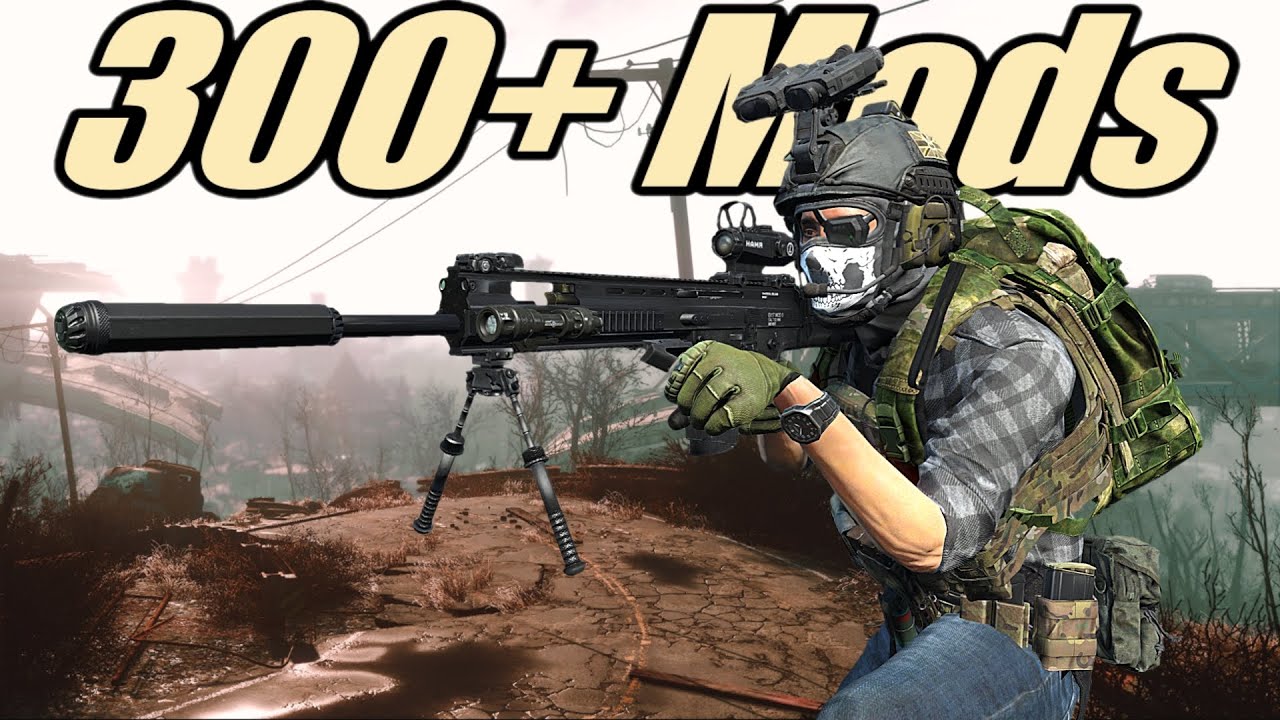 Fallout 4 Scar-H DMR Tactical Realism Gameplay - YouTube