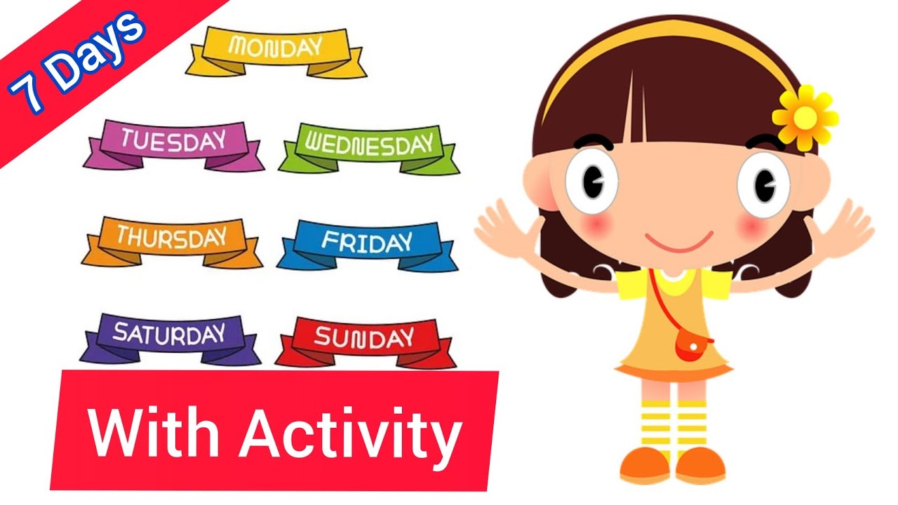 Activity for learn 7 days name in english | सप्ताह के दिनों का नाम in ...