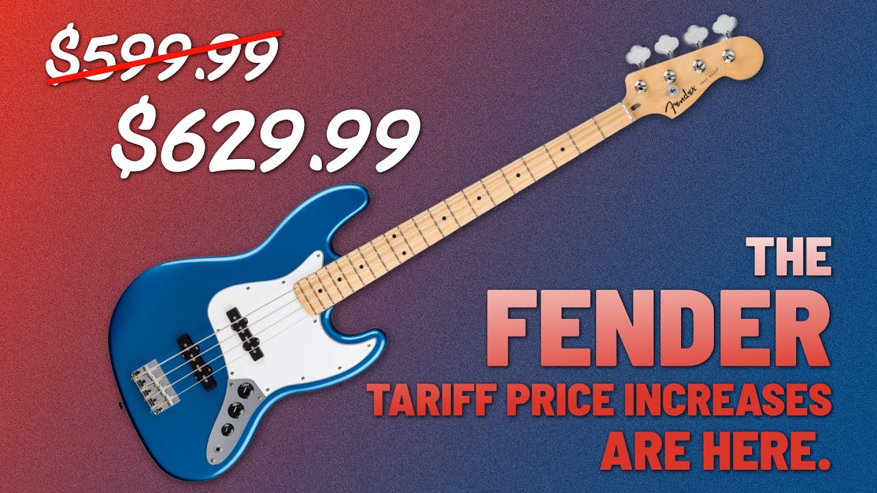 The Fender/Squier Guitar and Bass Tariff Price Increases Are Here - YouTube