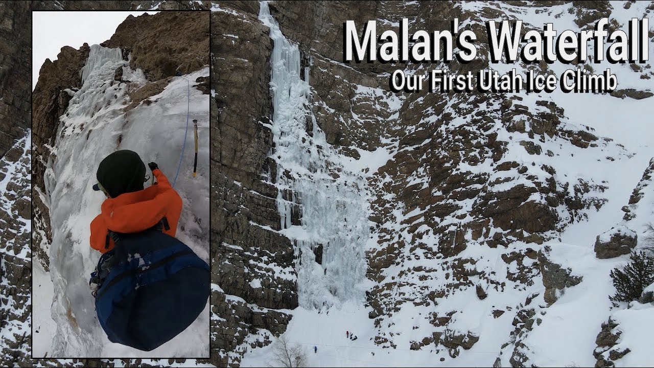Malan's Waterfall: Ice Climbing in Waterfall Canyon, Utah - YouTube