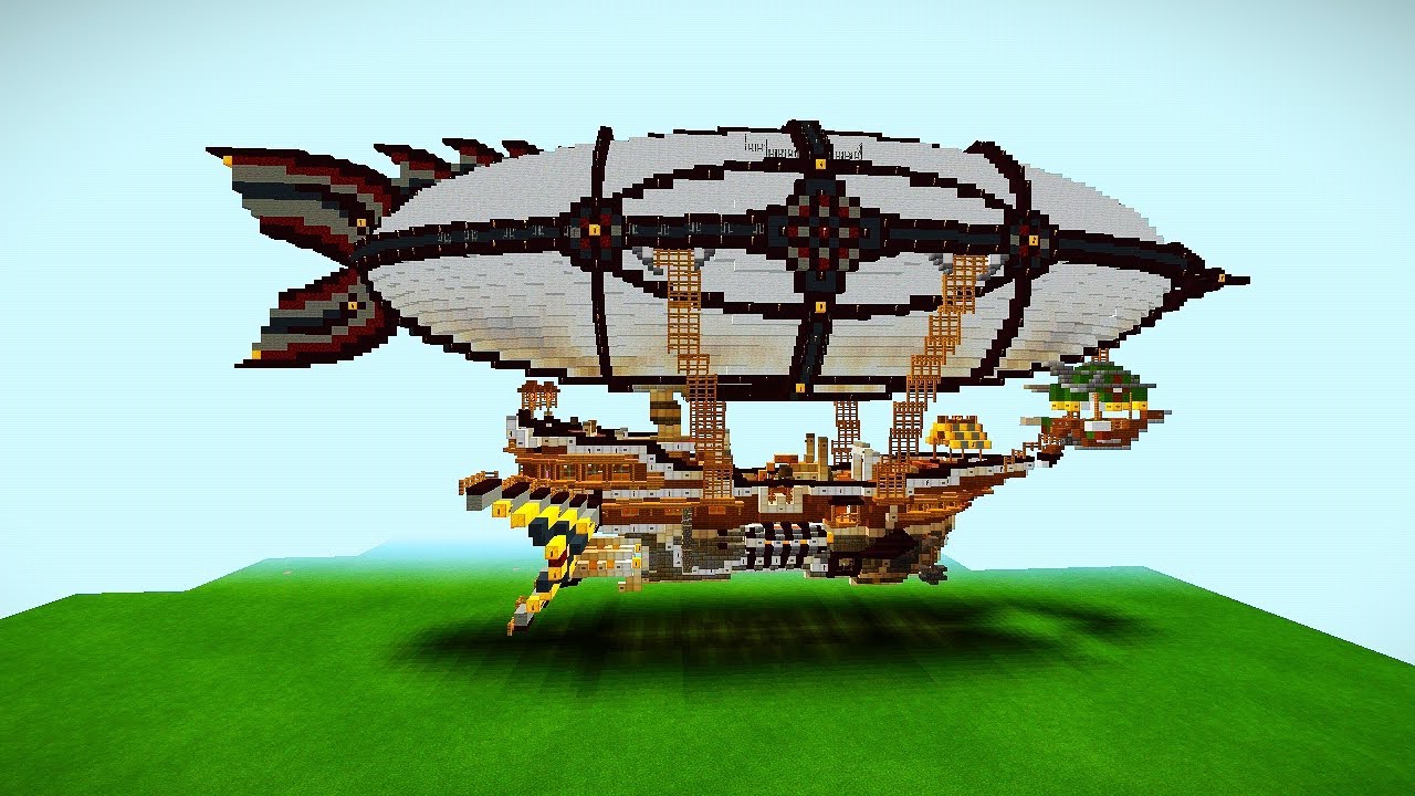 medieval airship #minecraft #mc #bedrock - YouTube