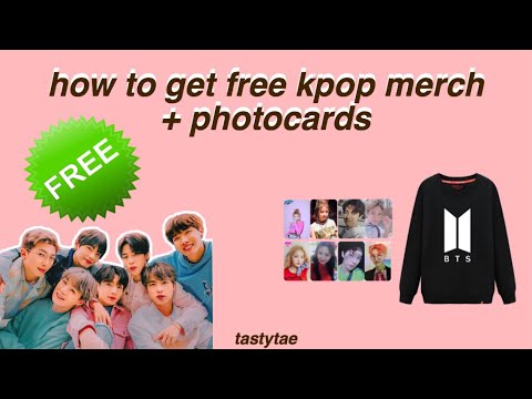 how to get free kpop merch + photocards - YouTube
