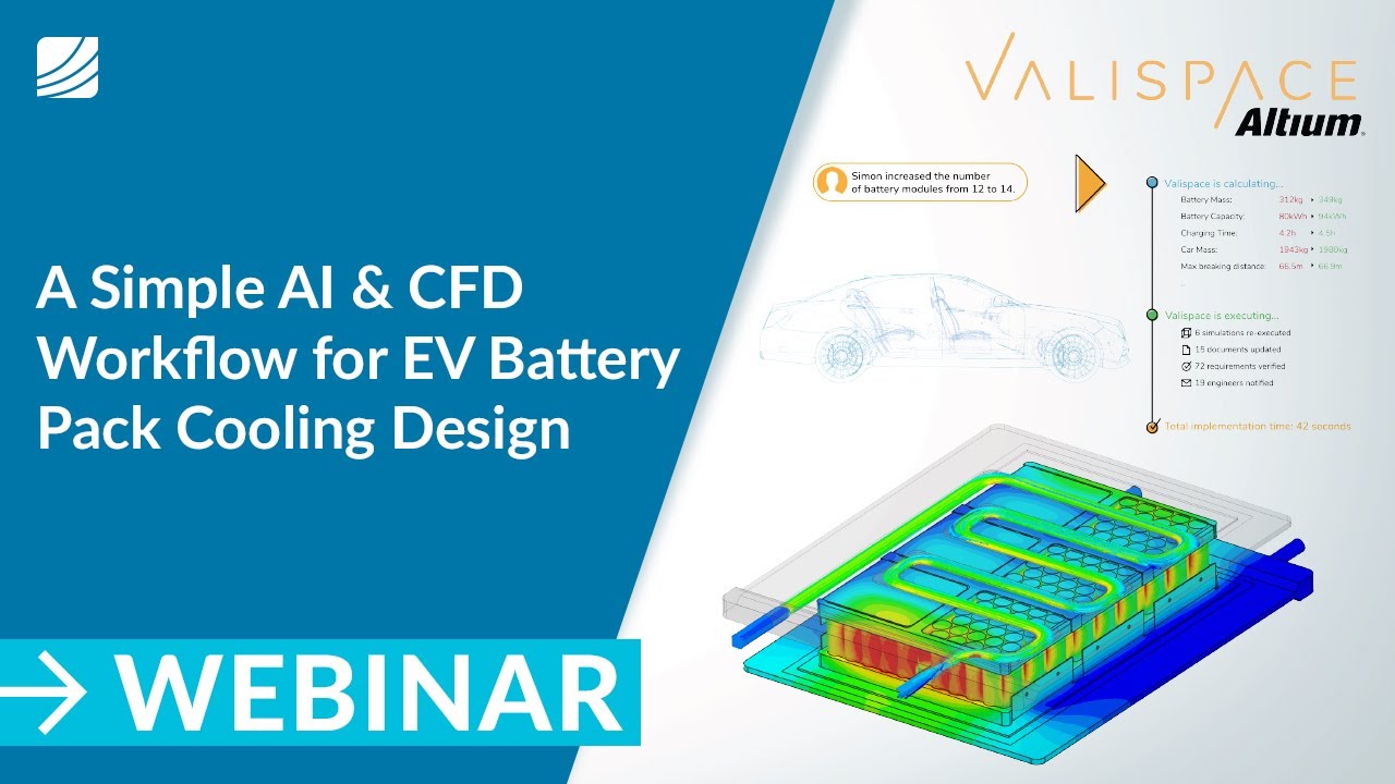 A Simple AI & CFD Workflow for EV Battery Pack Cooling Design - YouTube