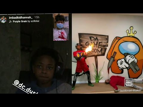 FUNNYMIKE AMONG US THEME/ HANNAH &TYRAUN CLEARLY THUGGIN!!!