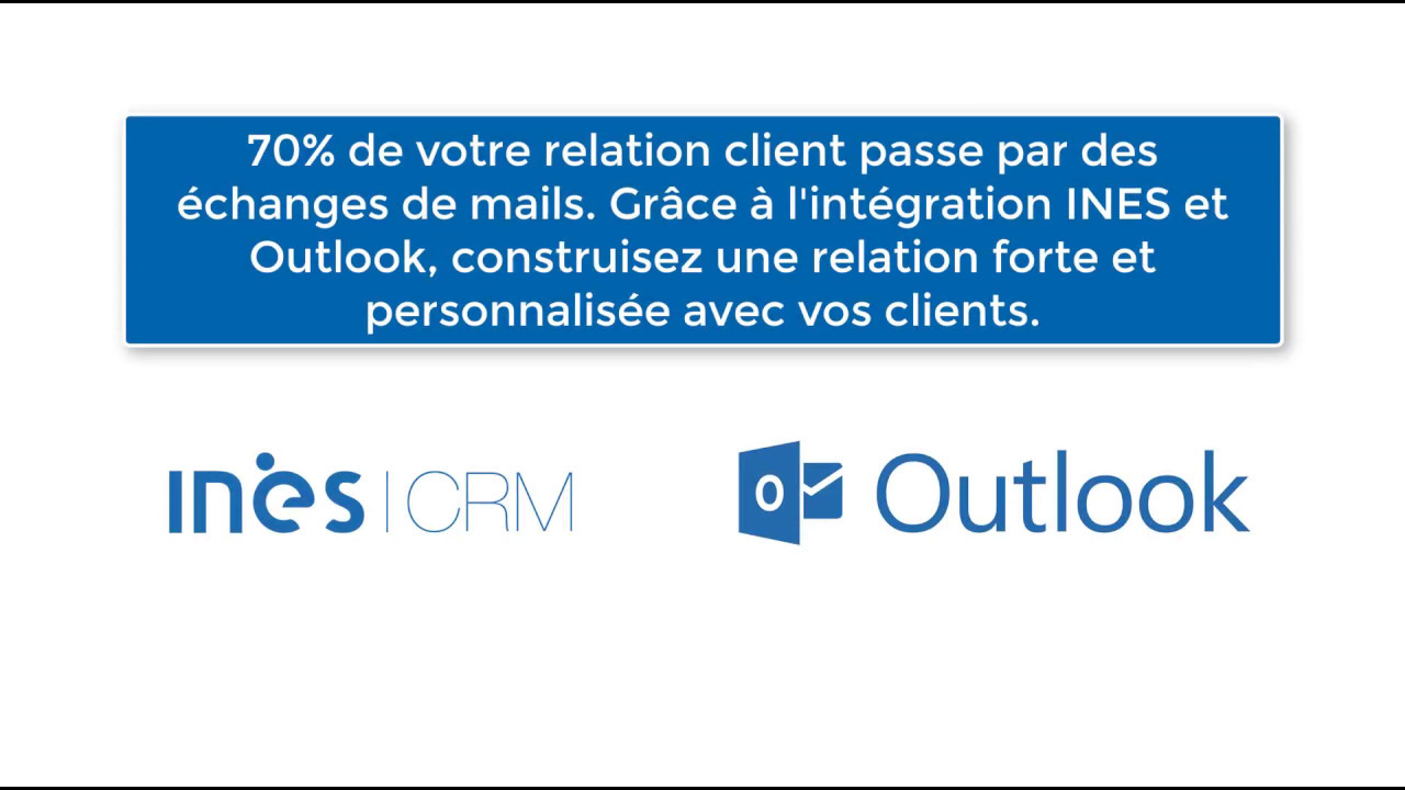 Intégration Outlook et INES CRM - YouTube