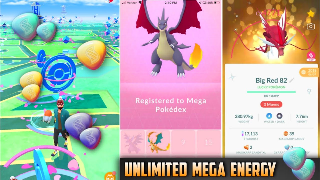 😲 Unlimited mega energy for mega pokemons | Free mega energy | Best way ...