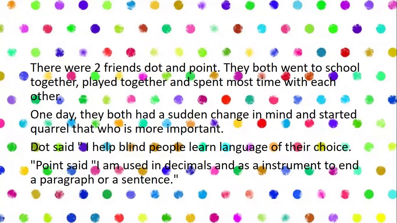 Story Of Dot And Point YouTube Story Of Dot And Point YouTube