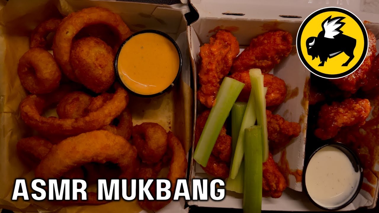 ASMR BUFFALO WILD WINGS SWEET BBQ & MILD BONELESS WINGS | BATTERED ...