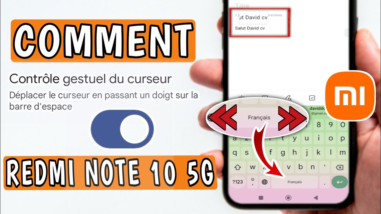 Comment déplacer le curseur avec la barre d'espace sur Xiaomi Redmi ...
