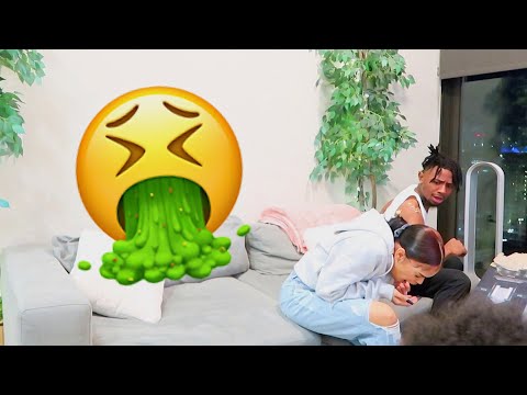 THROW UP PRANK ON BOYFRIEND! (Experiencing pregnancy symptoms)