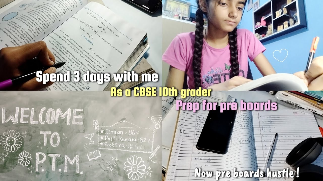 into my life as a CBSE 10th grader 🫶🏻 | class 10 study vlog 🎀 ...