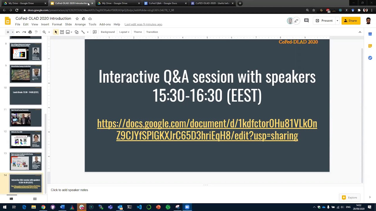 Interactive Q&A CoFED-DLAD 2020 - YouTube
