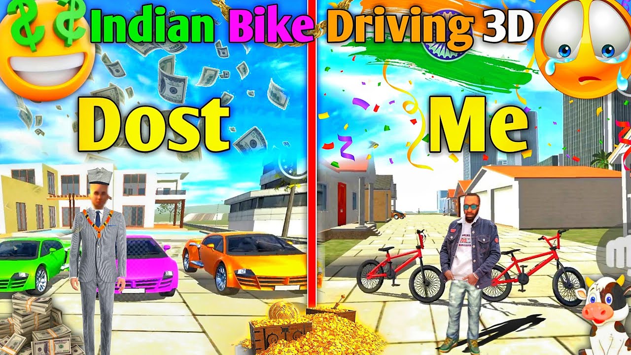 🥰°Indian Bike Driving 3D🤩 Dost💁And Me👲Full Funny°🤣 video & Story Video ...