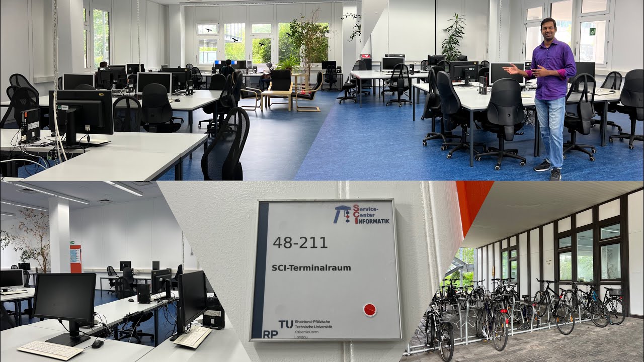 German University Tour 🇩🇪: Inside the SCI Terminal Room at RPTU ...