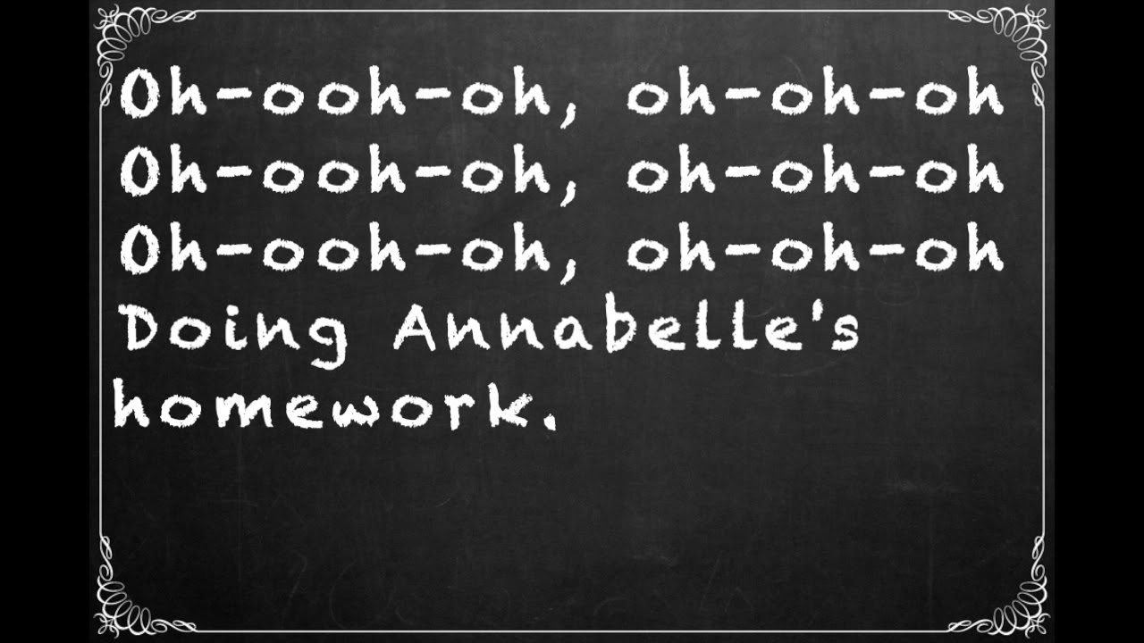Alec Benjamin - Annabelle's Homework (lyrics) - YouTube