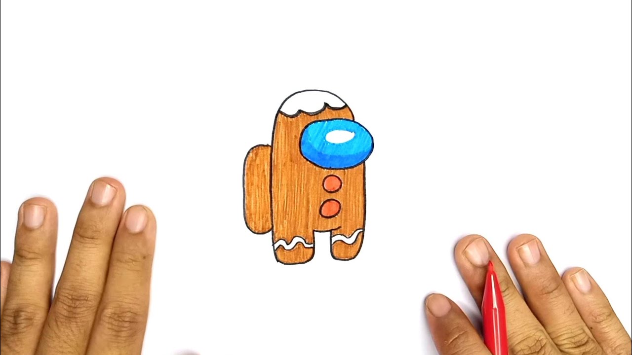 How To Draw Among Us - Gingerbread | Cara Menggambar Among Us ...