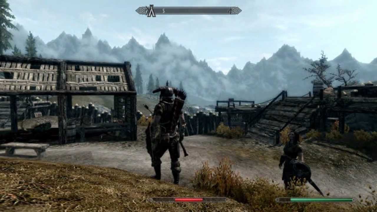 Official Skyrim Gameplay Bandit Camp/Giant One Shot Episode2 - YouTube