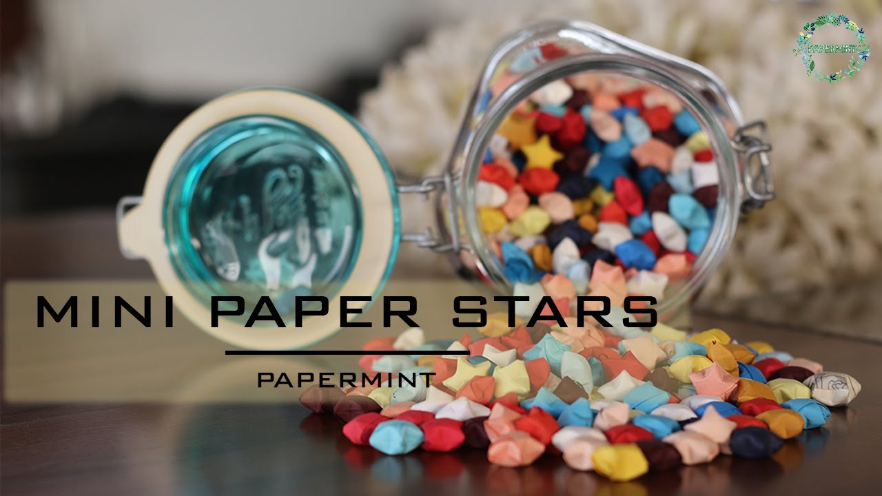 How to make Mini Paper Stars | DIY | simple paper folding | - YouTube