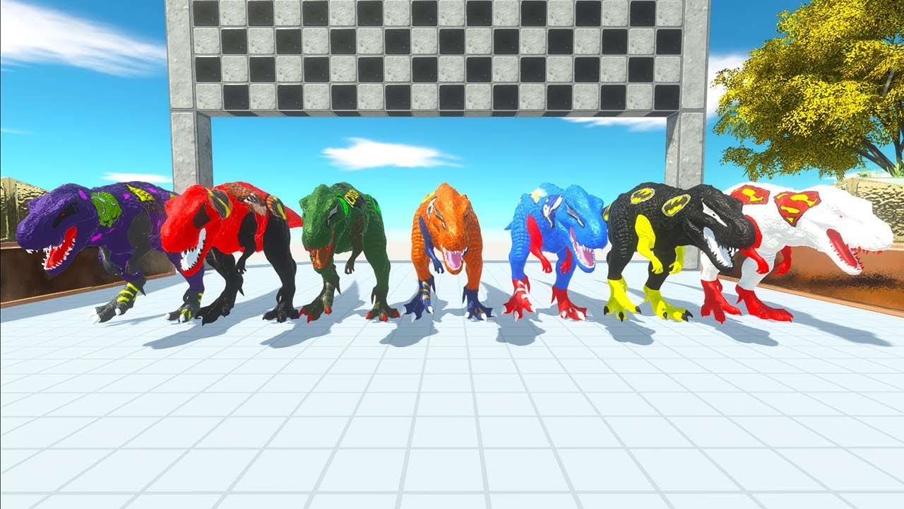 Race Championship Hunting Found Jurassic Comics Trex Superhero - Animal ...