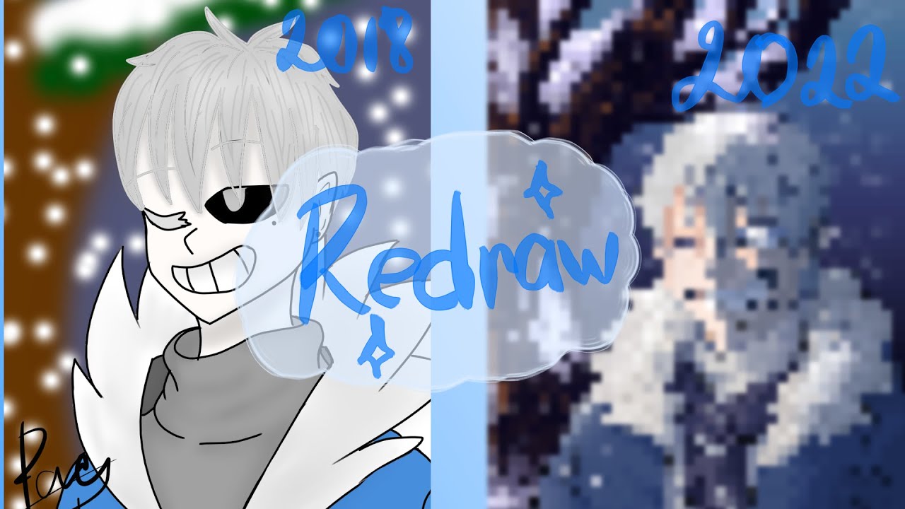 Sans redraw 2018 - 2022 /speedpaint / - YouTube