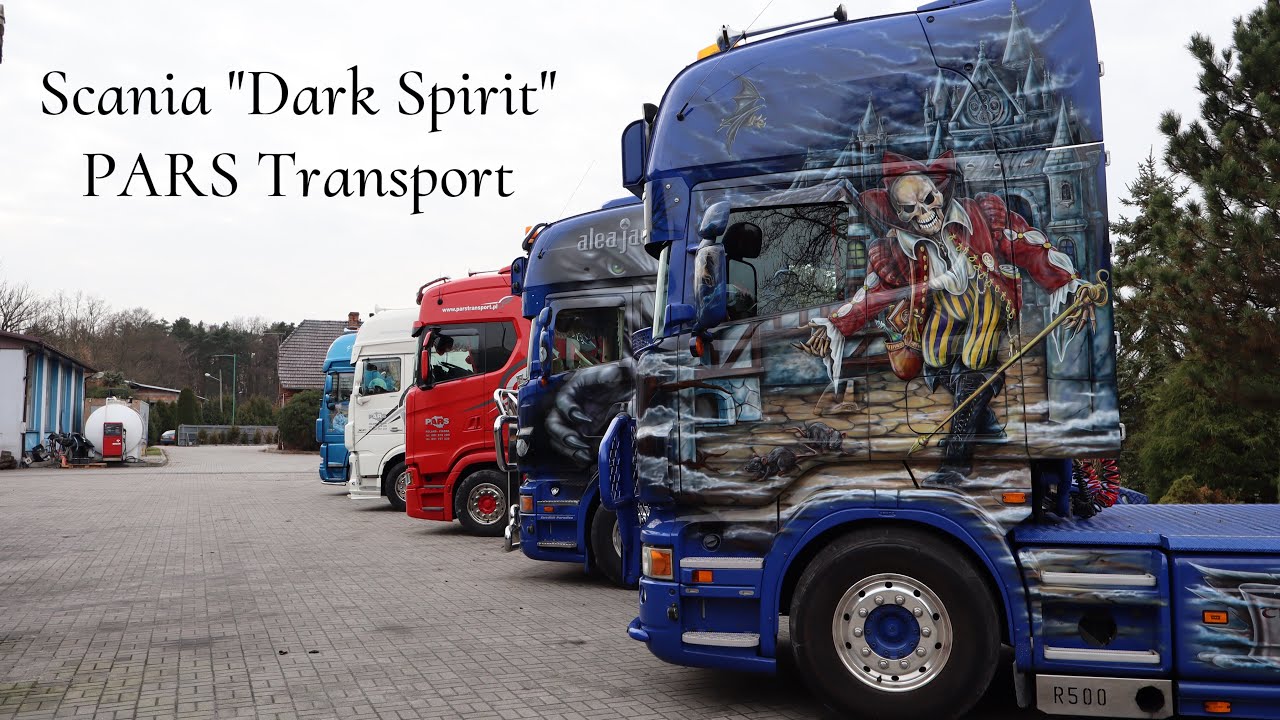 Scania V8 „Dark Spirit” PARS TRANSPORT - YouTube