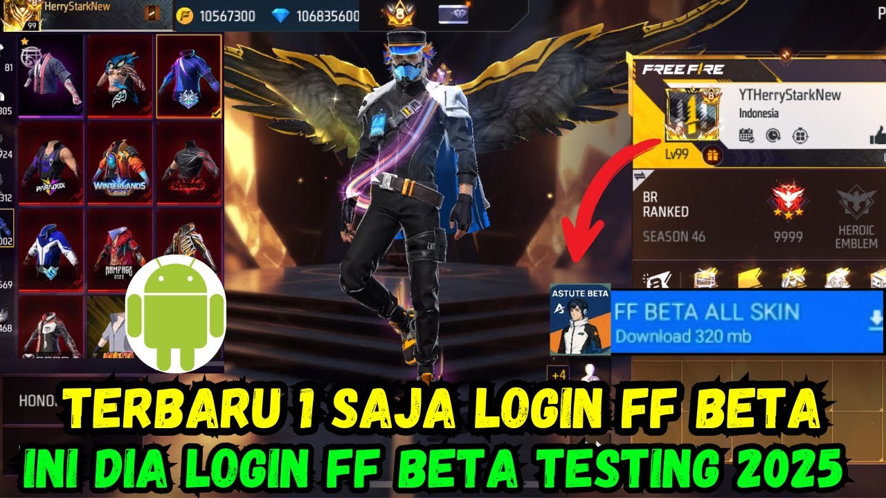 TERBARU‼️ CARA DOWNLOAD FF BETA TESTING 2025 ‼️CARA LOGIN FREE FIRE ...