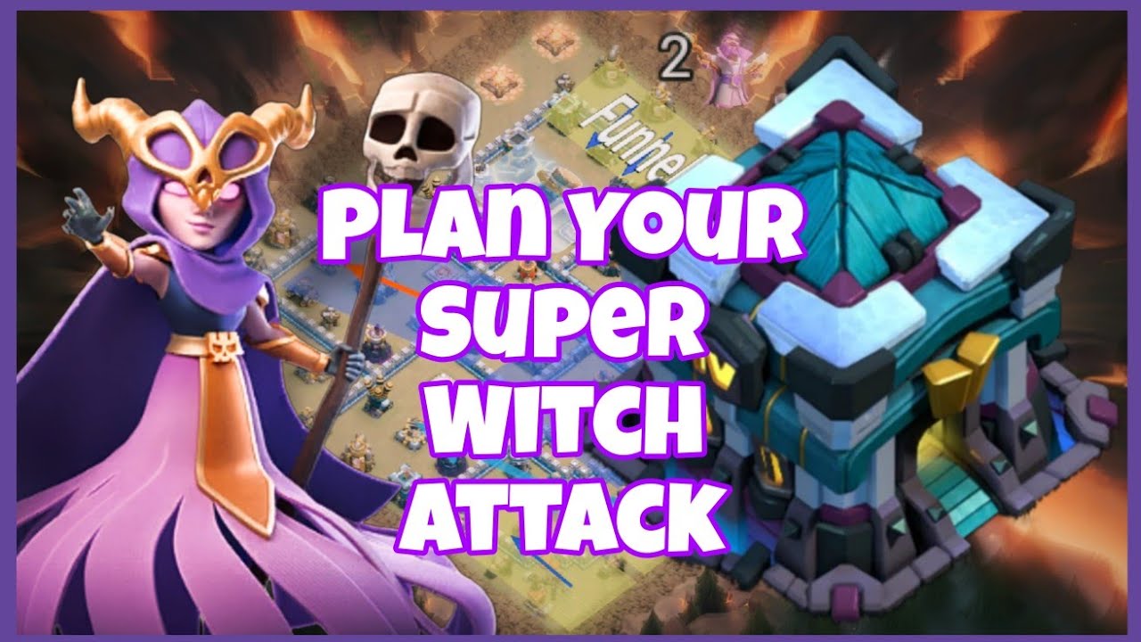 TH 13 / Super Witch Attack Strategy / PLAY WITH LOW LEVEL HEROES / How ...