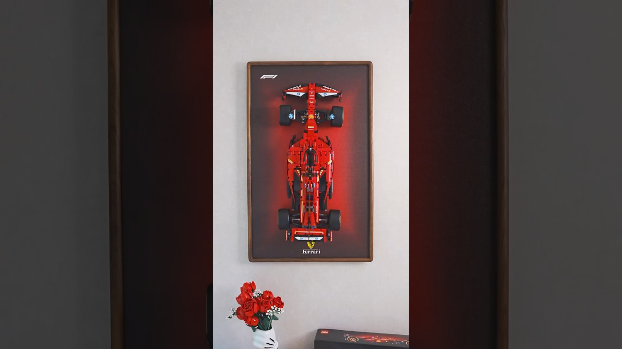 Installation of black walnut frame for Lego F1 Ferrari SF24 #lego #f1 # ...
