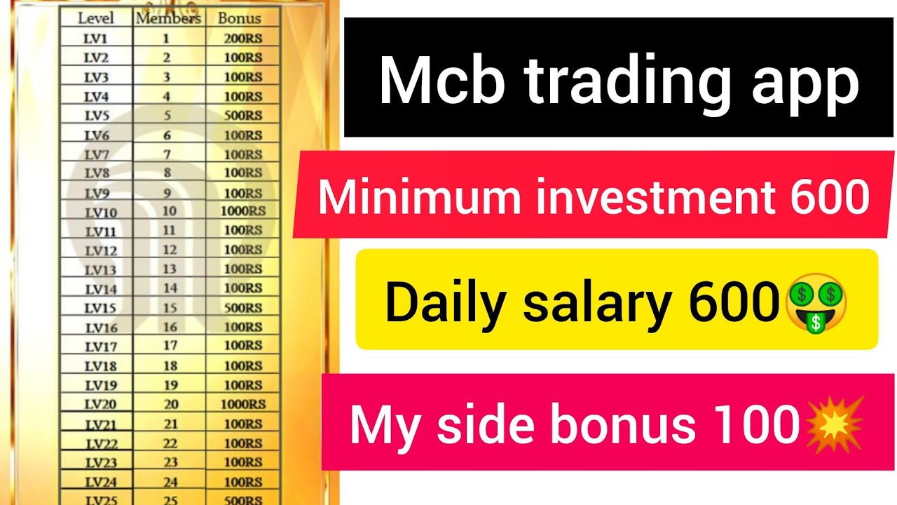 mcb trading earning app detail in tamil # newearning app #qlof - YouTube