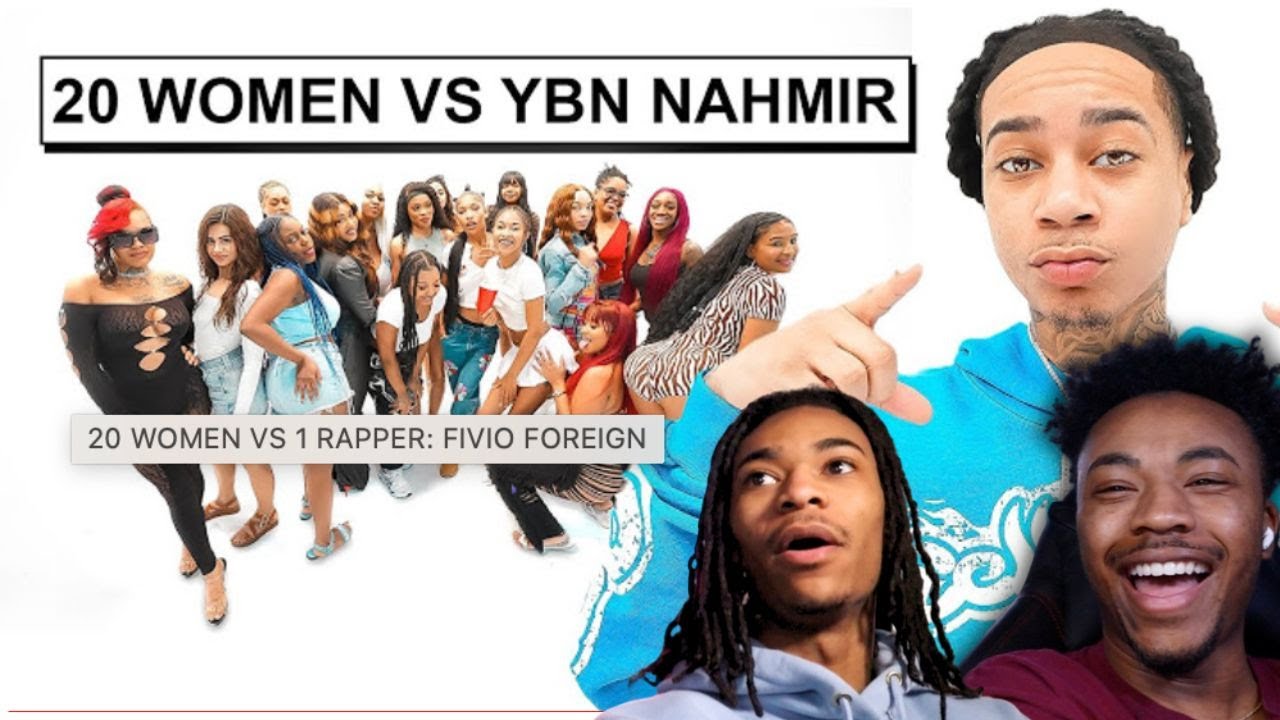 20 WOMEN VS 1 RAPPER : YBN NAHMIR | Yalvish Reaction - YouTube