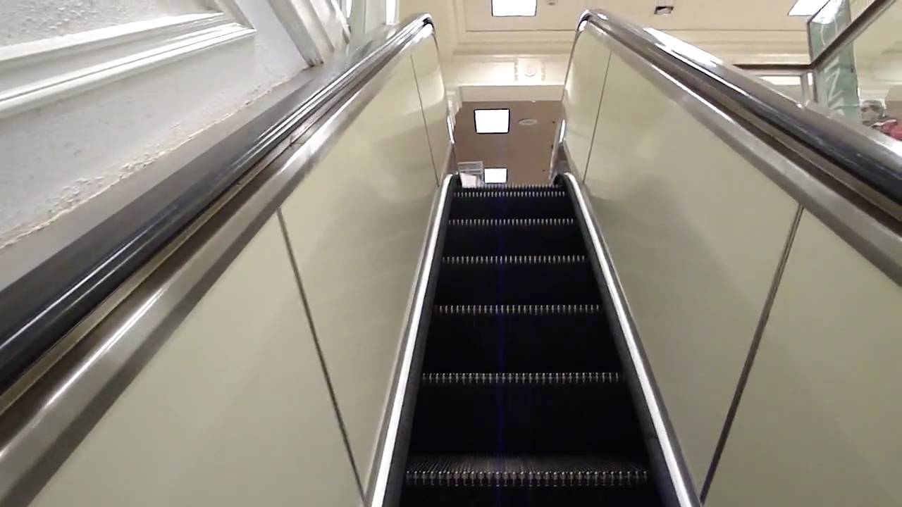 Vintage 1960s Single File Otis Escalators at Lord & Taylor, Manhasset ...