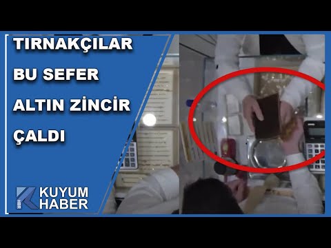3 Yabancı Tırnakçı El Çabukluğu İle Kuyumcudan 350 Bin TL Değerindeki Altın Zinciri Çaldı