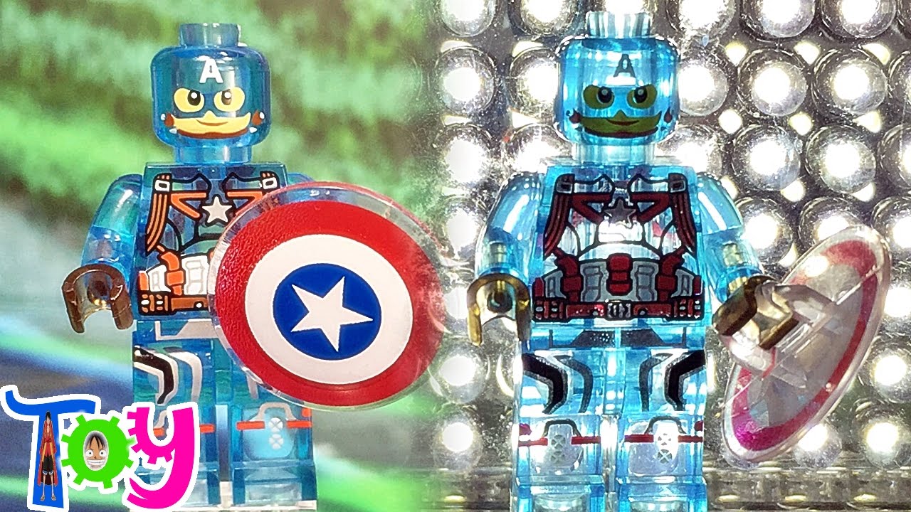 dargo 어벤져스 캡틴 아메리카 투명 클리어 미니피겨 레고 짝퉁 Lego knockoff Avengers captain ...