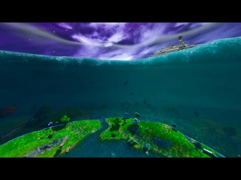 Playing fortnite Swiming in the water all game part 1 - YouTube