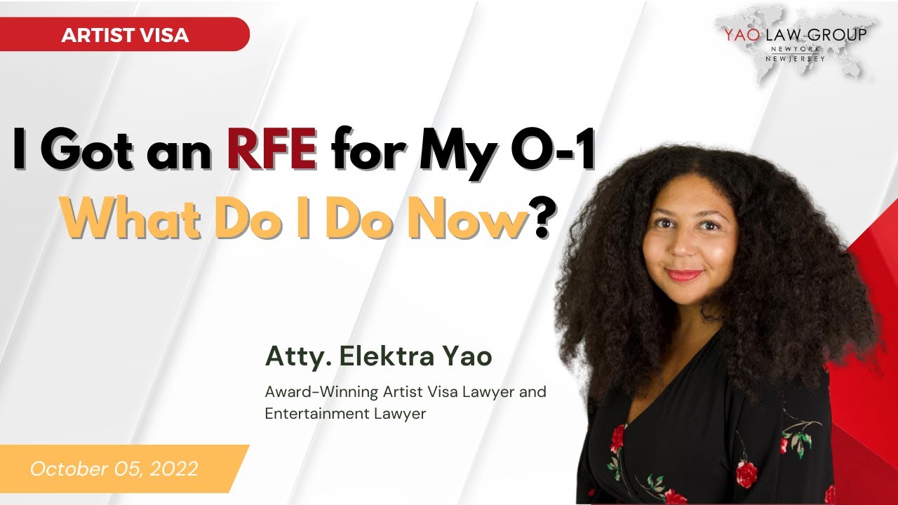 I got an RFE for my O-1 what do I do now? - YouTube