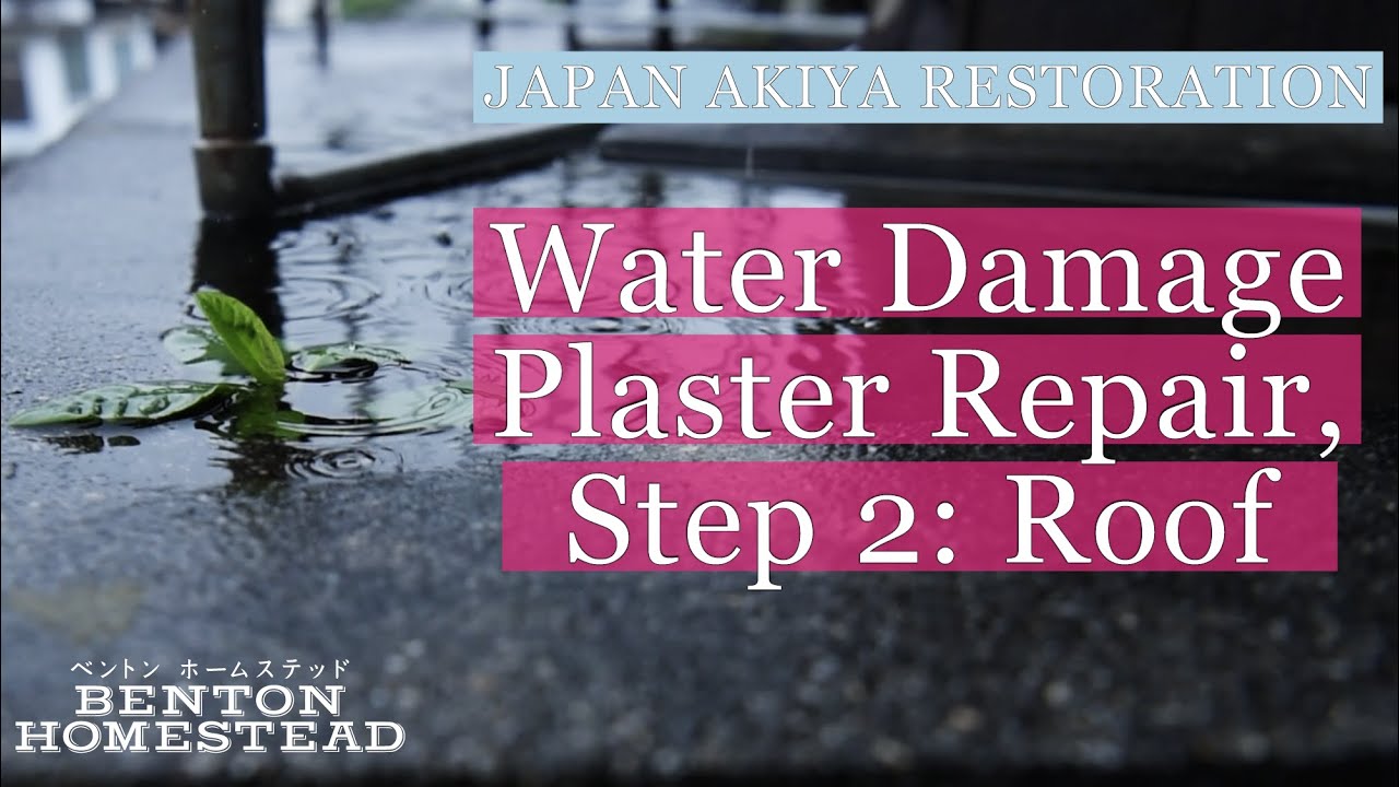 Water Damage Plaster Repair & Compromised Roof » Japan Akiya ...