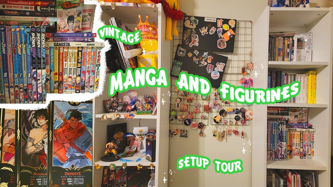 Reorganizing My Filming Setup | Vintage Manga + Figurines + Shelf Tour ...