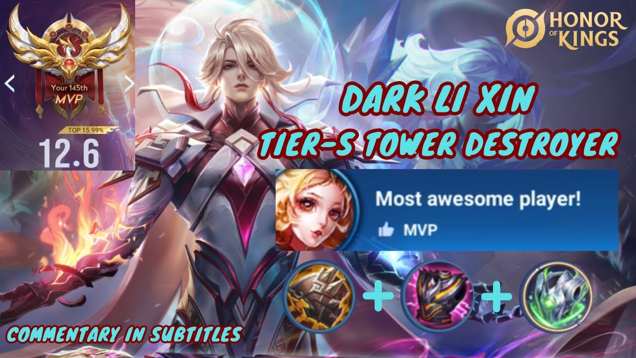 MVP Dark Li Xin VS Yang Jian| Push Lane & Destroy Towers Like a PRO ...