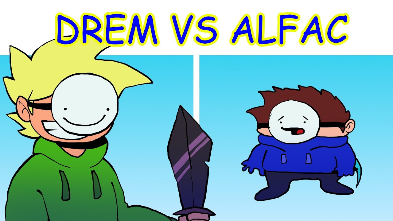 [fnf mod] Dream VS Aflac - manhunt - YouTube